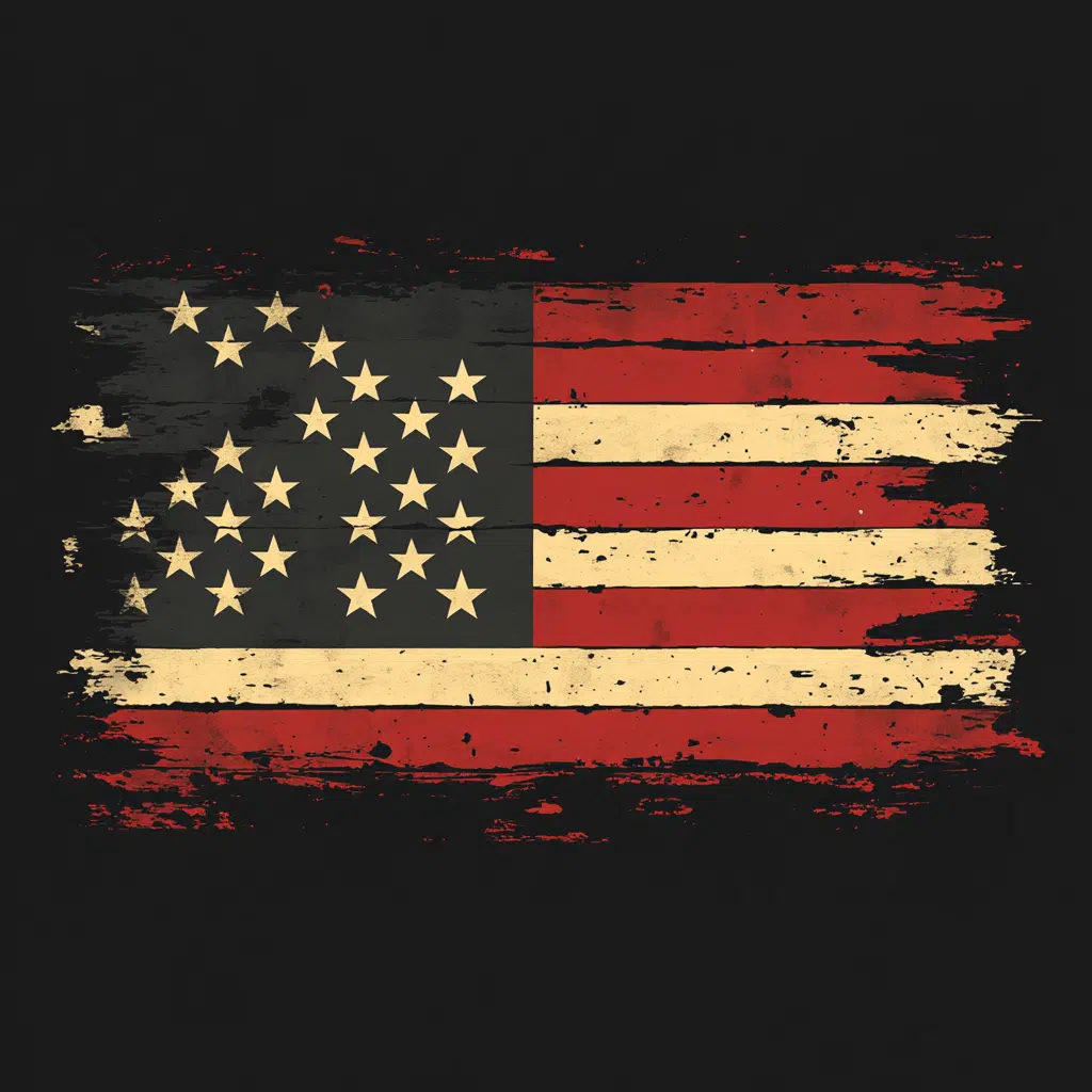 Black American Flag Symbolizes Unity And Resistance