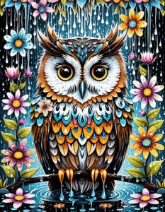 Wet Owl Captivates With Stunning Transformation